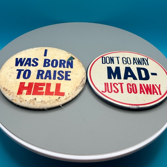 Vintage | Jewelry | Vintage Japan Humor Pins Dont Go Away Mad Just Go ...